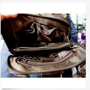 M.C. | Bags | Mc Croco Embossed Leather Western Satchel Handba | Poshmark